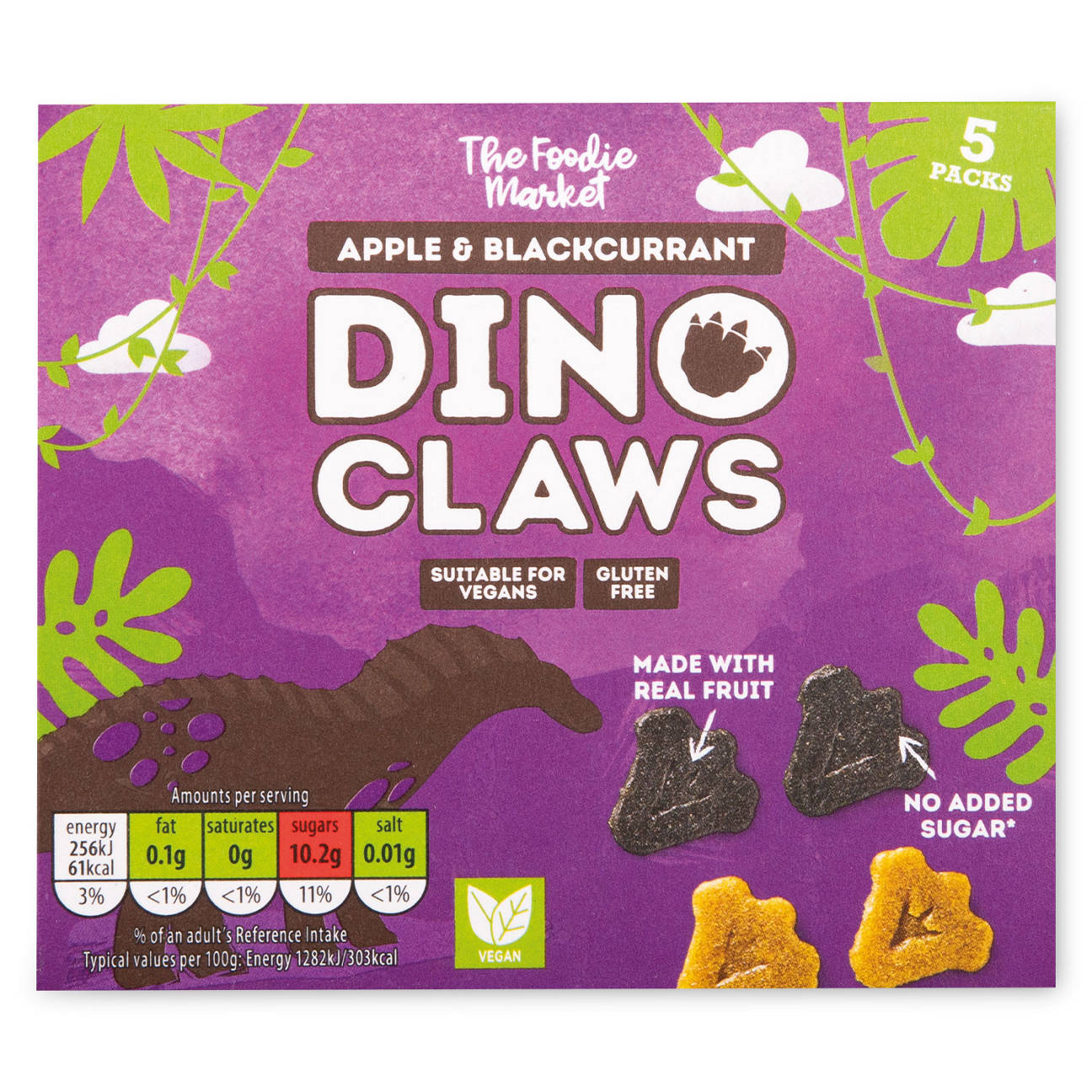 Apple & Blackcurrant Dino Claws 5 Pack | ALDI UK